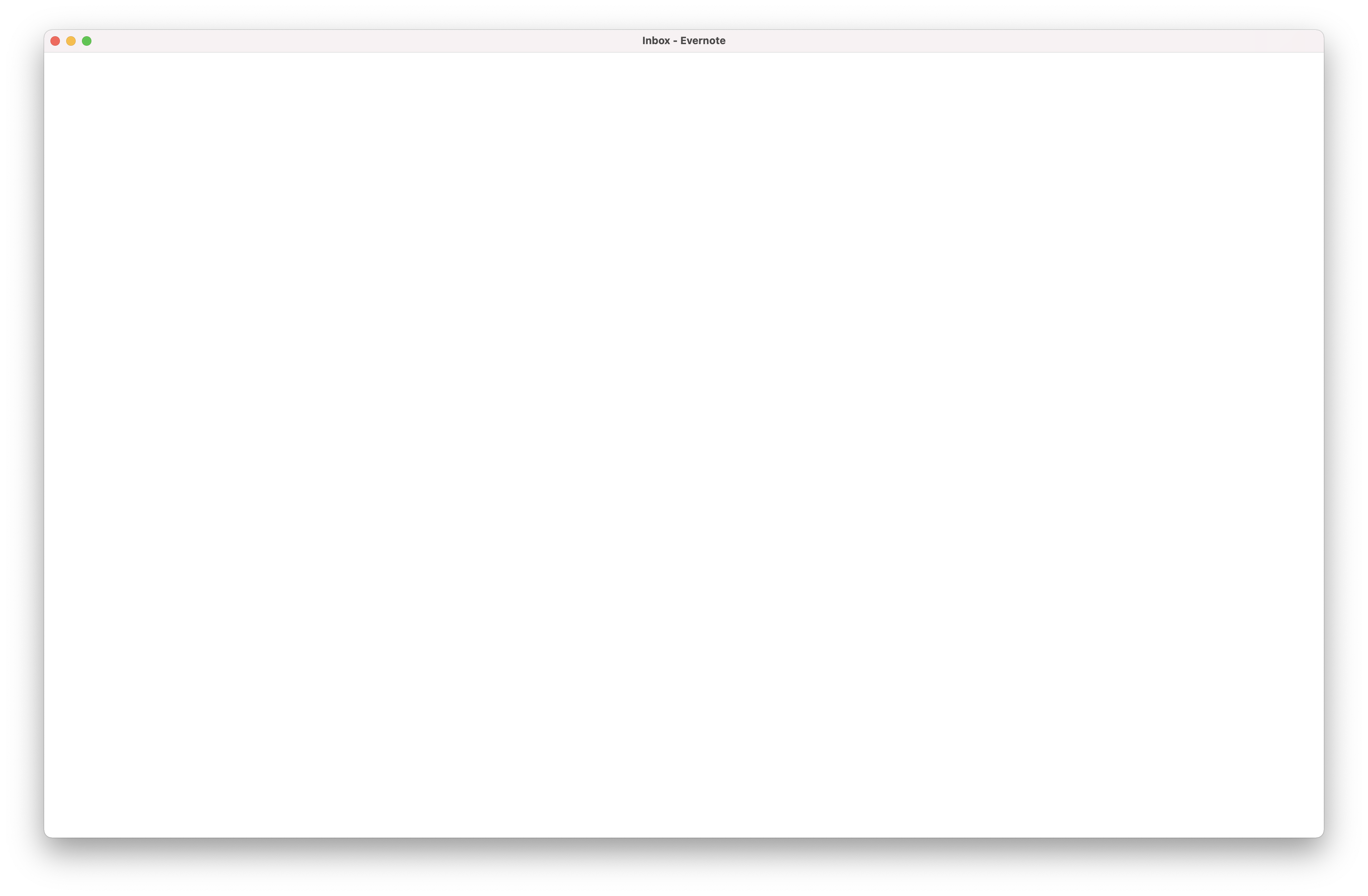 App Does Not Load - Blank White Screen - Big Sur - Evernote for Mac ...
