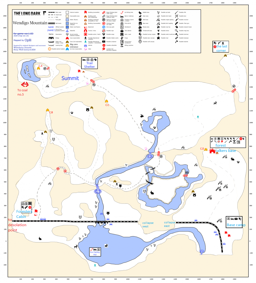 Wendigo Sightings Map Wendigo The Fallout Wiki