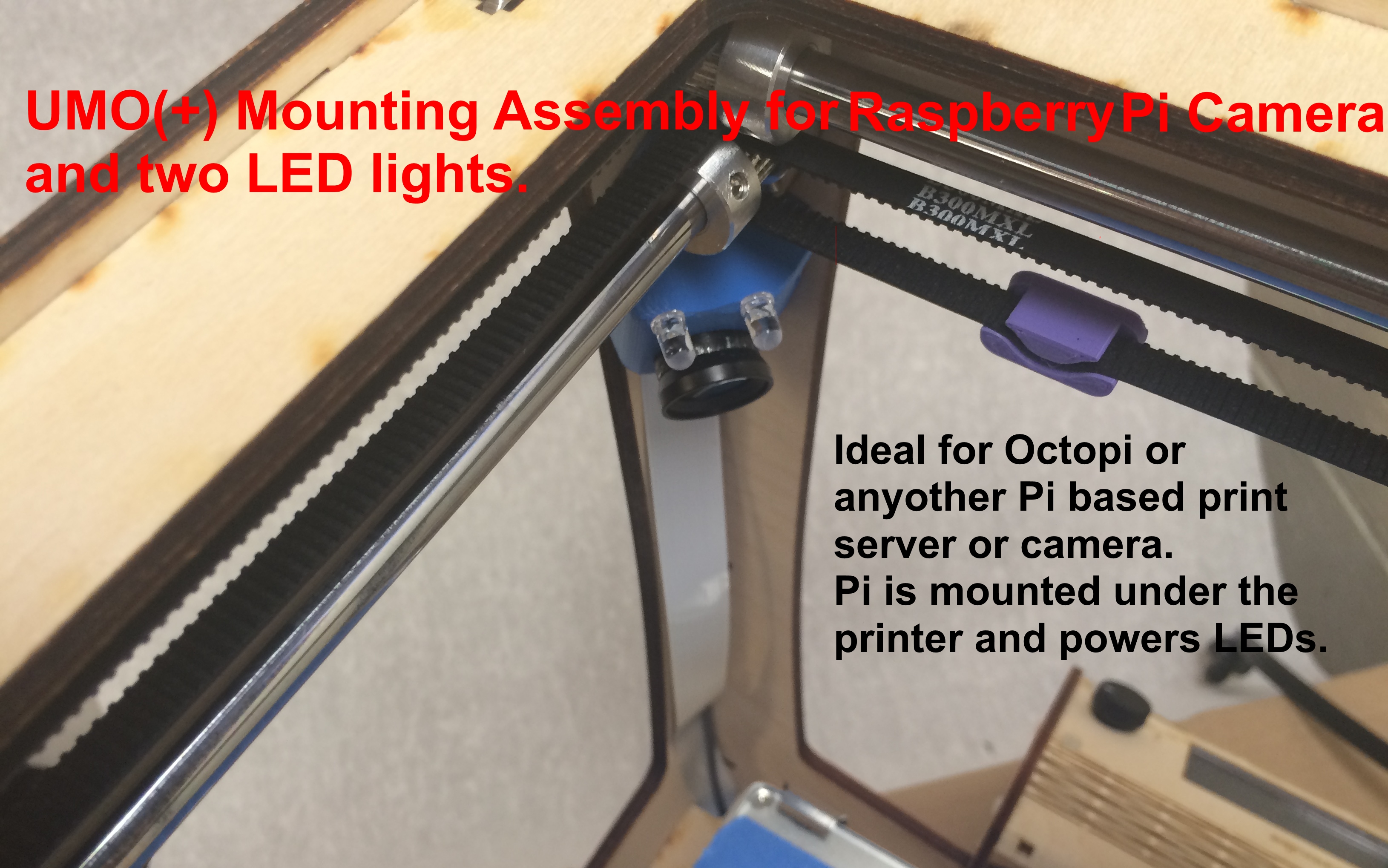 umo(+) delux mounting assembly for RaspPi camera - 3D Prints ...